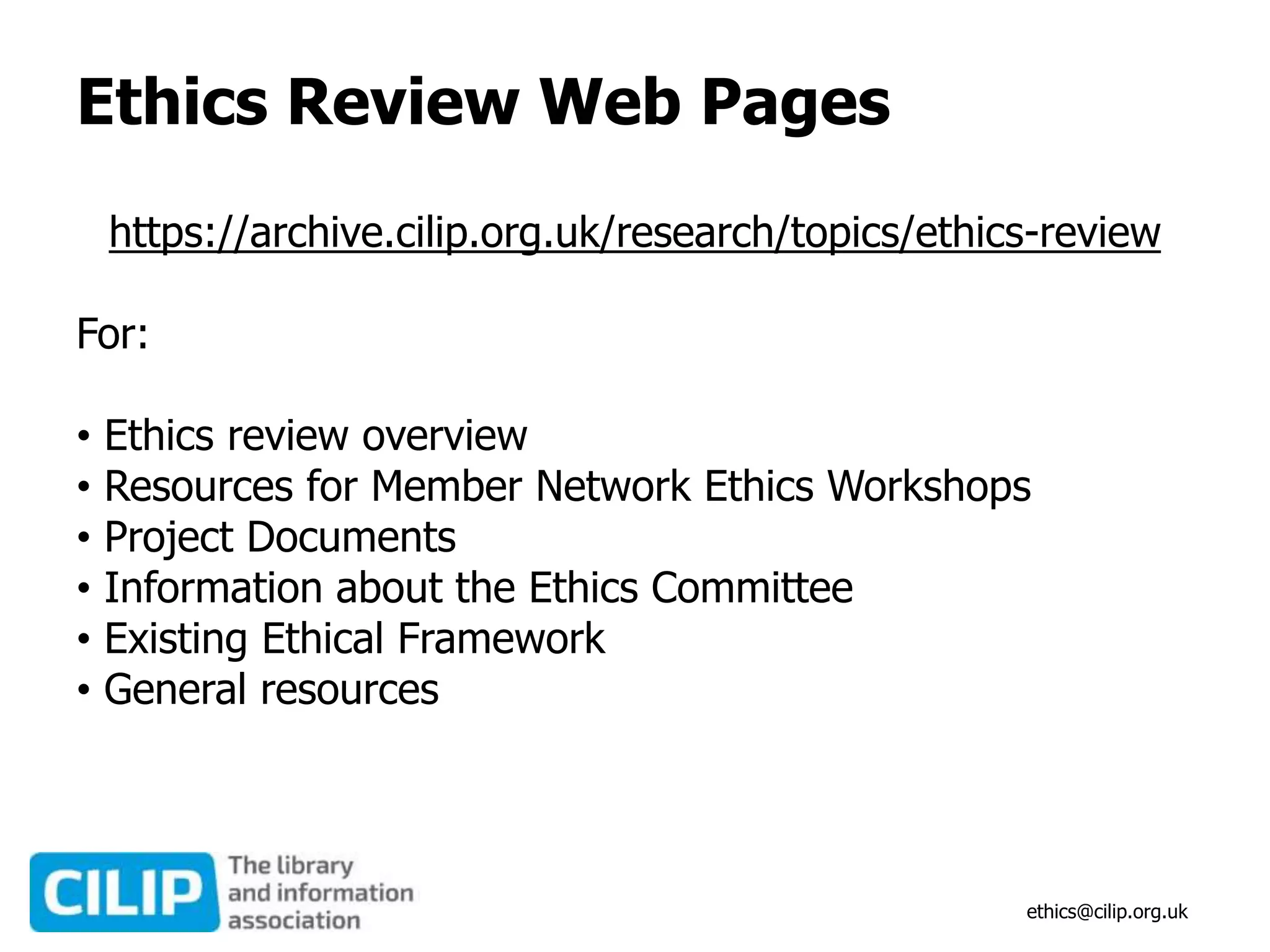 Ethics workshop | PPTX