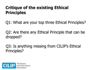 Ethics workshop | PPTX | Business Expos & Conferences | Events