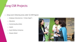 CSR in Zong | PPTX