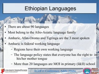 Human Language Technologies for Ethiopian Languages: Challenges and ...