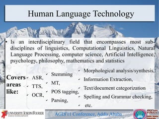 Human Language Technologies for Ethiopian Languages: Challenges and ...