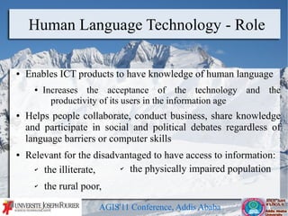 Human Language Technologies for Ethiopian Languages: Challenges and ...