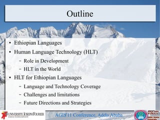 Human Language Technologies for Ethiopian Languages: Challenges and ...