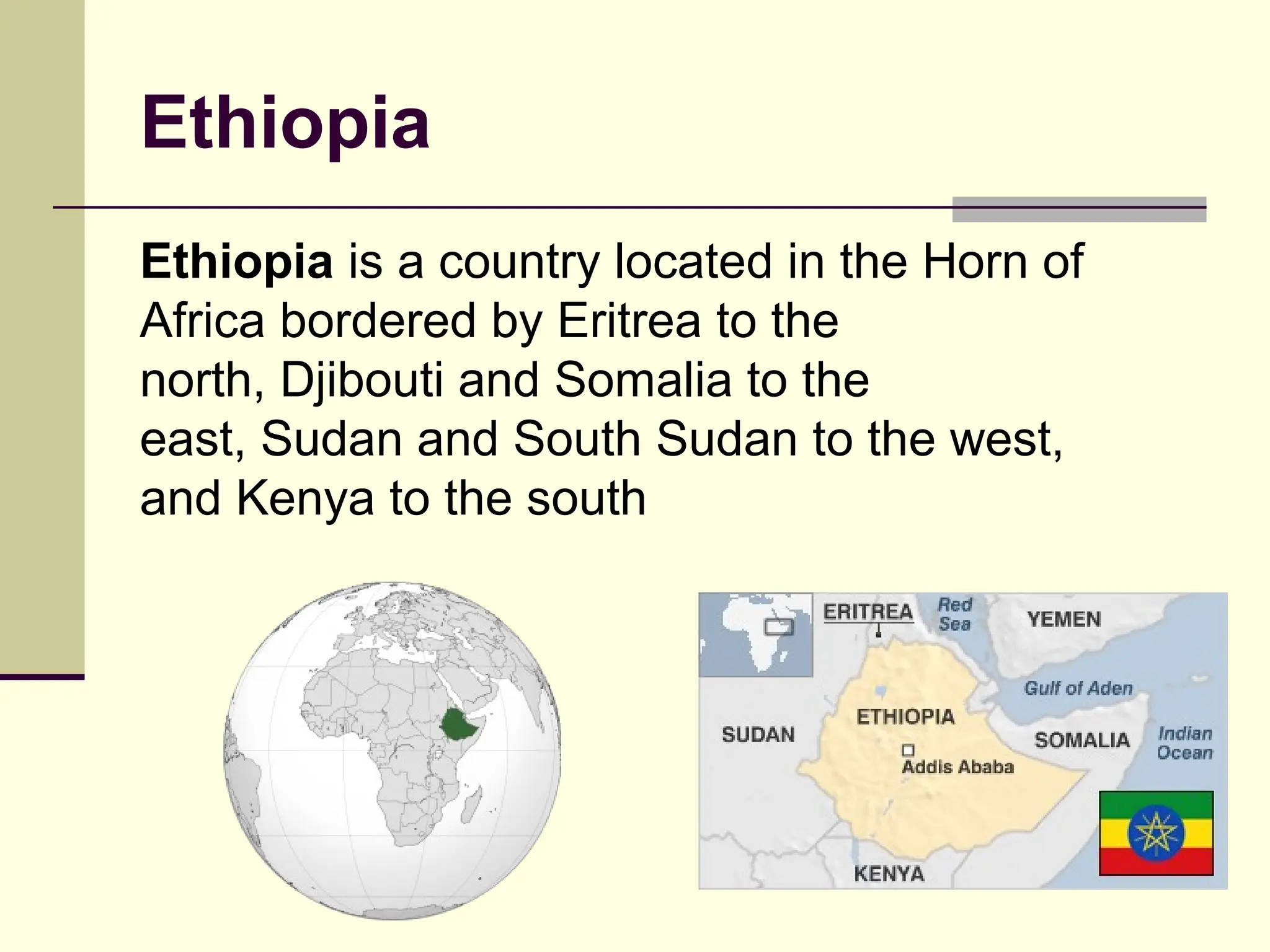 Introduction to Country Profile Ethiopia | PDF