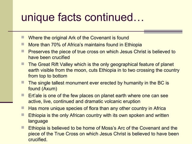 Introduction to Country Profile Ethiopia | PDF