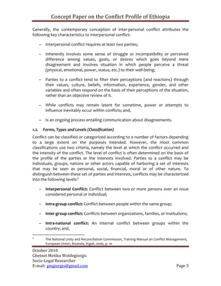 Ethiopia conflict profile october 2010 | DOCX