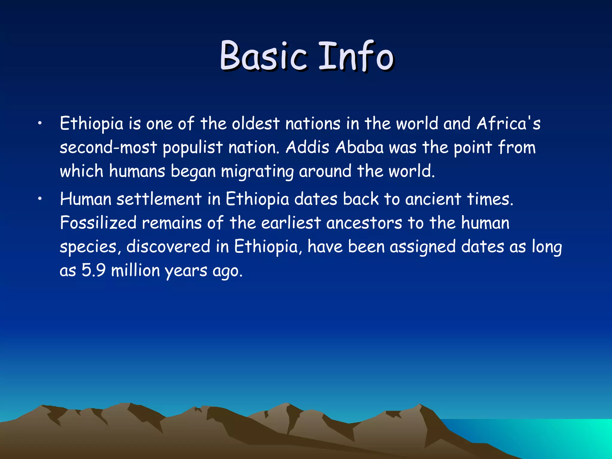 Ethiopia Presentation | PPT