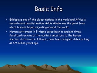 ethiopia Presentation | PPT