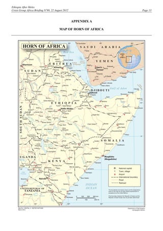 Ethiopia after PM Meles or Legesse Zenawe 1900-2012 | PDF