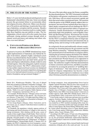 Ethiopia after PM Meles or Legesse Zenawe 1900-2012 | PDF