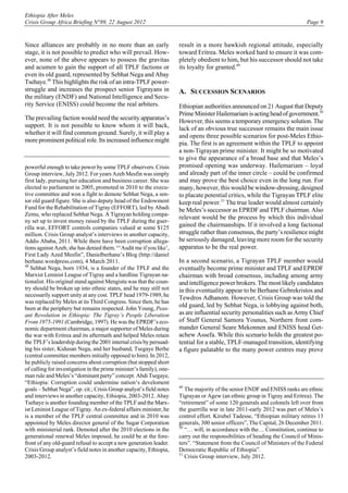 Ethiopia after PM Meles or Legesse Zenawe 1900-2012 | PDF