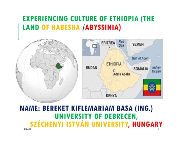 Culture of Ethiopia by Bereket Kiflemariam Basa | PPT