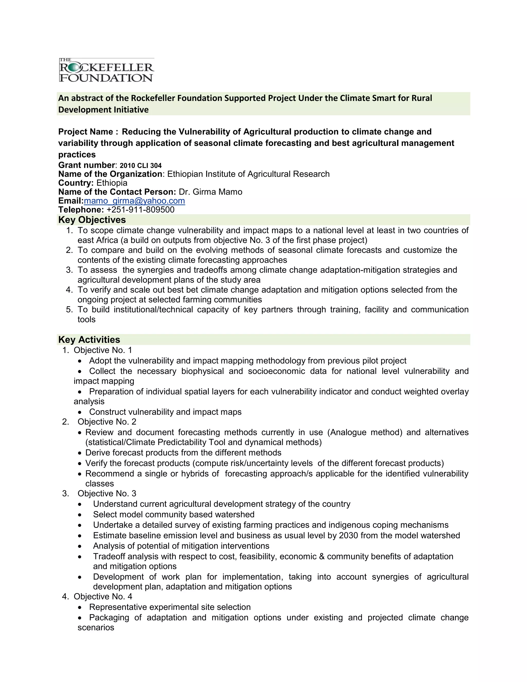 Ethiopia institute of agricultural research eiar | PDF