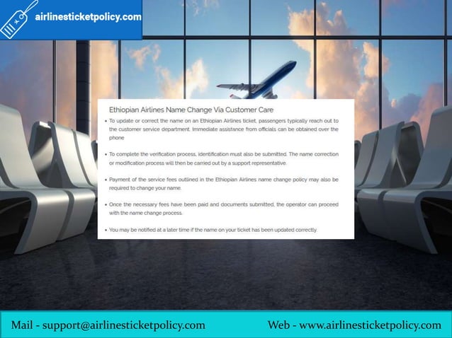 Ethiopian Airlines Name Change policy | PPT