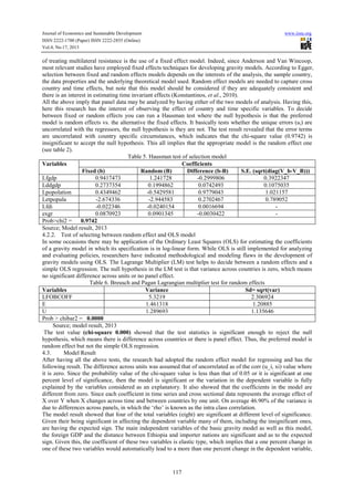 Ethiopian coffee trade pattern an augmented gravity modeling approach | PDF | Commodities | Economy