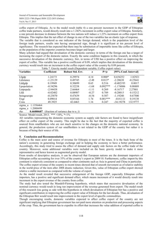 Ethiopian coffee trade pattern an augmented gravity modeling approach | PDF | Commodities | Economy
