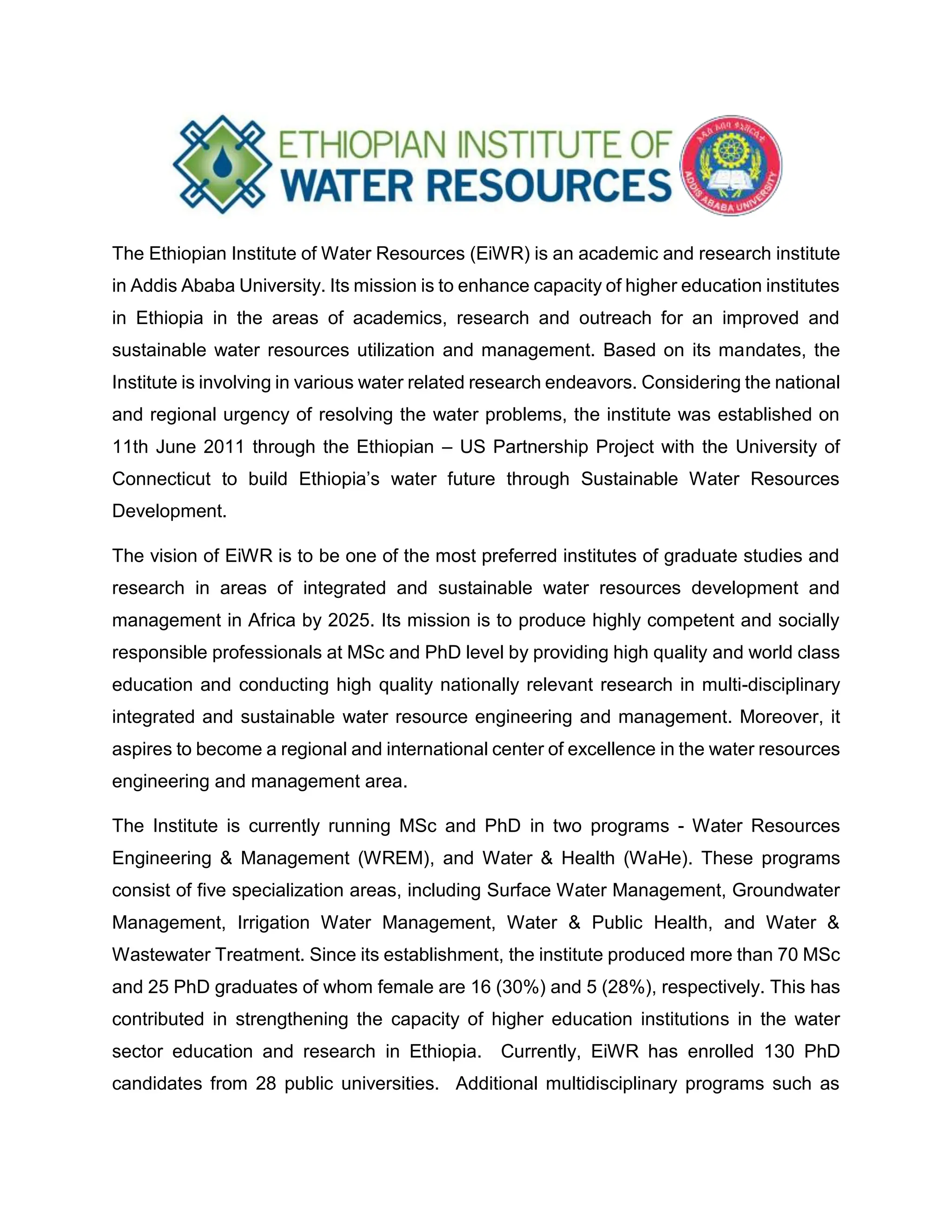 Ethiopian Institute of Water Resources (EiWR)_Profile.docx