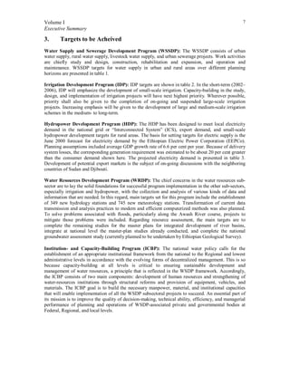 Ethiopian water sector development program vol 1.pdf | Agriculture | Industries