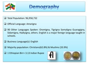 Ethiopia and India | PPT
