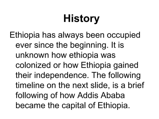 Ethiopia presentation | PPT