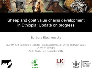 Sheep and goat value chains development in Ethiopia: Update on progress ...