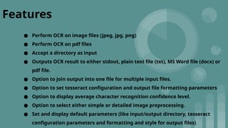 Ethiopic Scrip OCR App Front End and Backend | PPT