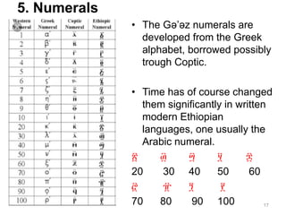 Ethiopic Writing System | PPTX