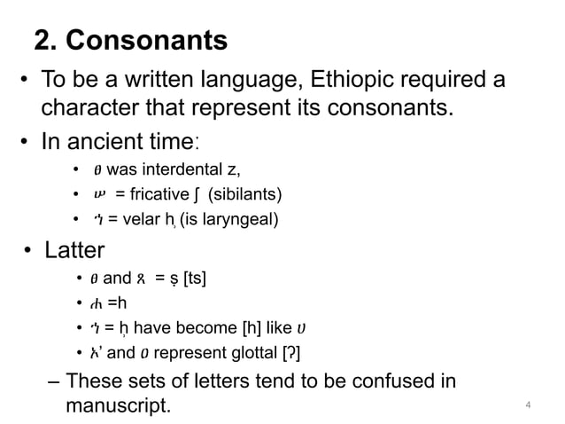 Ethiopic Writing System | PPTX