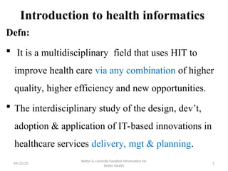 Addis Ababa University, Department of Health Informatics, ethis.ppt