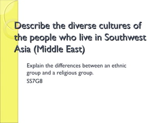 Ethnic group versus religious group | PPT