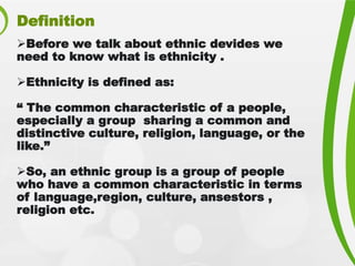 Ethnicities | PPTX