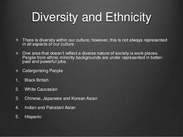 Ethnicity Examples