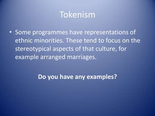 Ethnicity Representations in the Media | PPTX