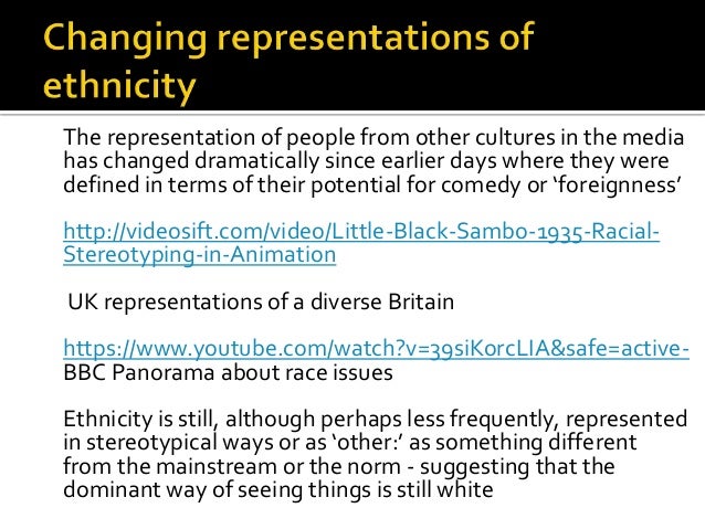 Ethnicity Examples