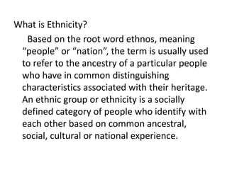 Ethnicity | PPTX