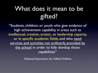 Ethnicity and gifted education | KEY