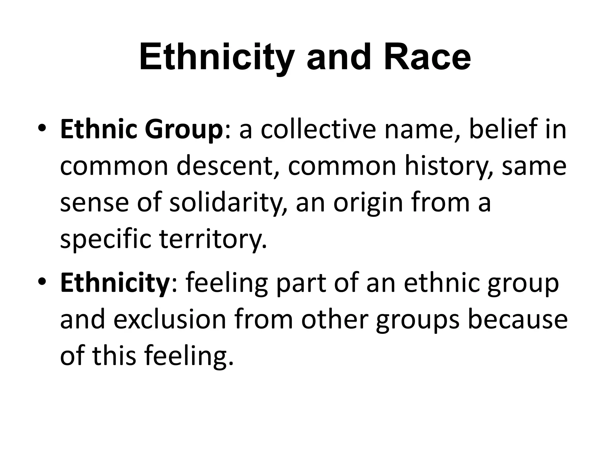 Ethnicity and race | PPTX