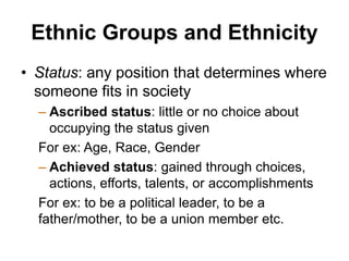 Ethnicity and race | PPTX