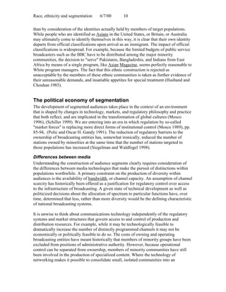 Audience Construction: Race, Ethnicity and Segmentation in Popular Media | PDF