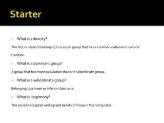 Ethnicity representations | PPT