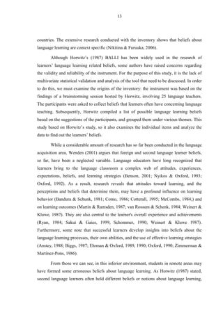 Ethnic minority students beliefs about English language learning-A ...