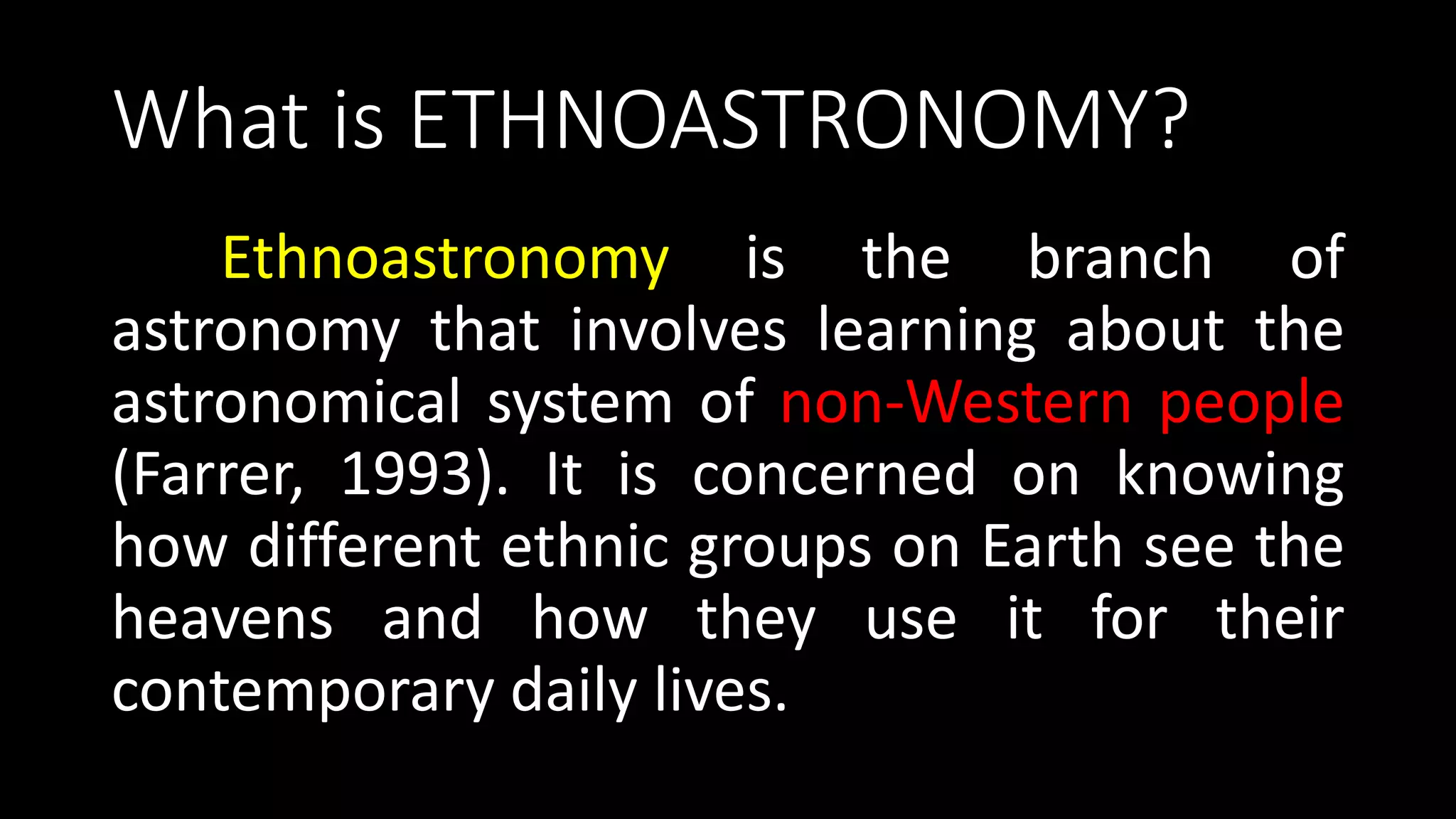 Ethnoastronomy: The People and the Stars | PPTX | Astrology | Religion ...