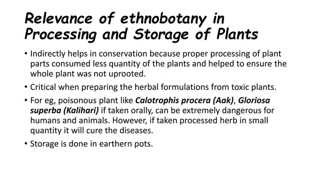 Ethnobotany: Definition, Development, Impact on traditional medicines ...