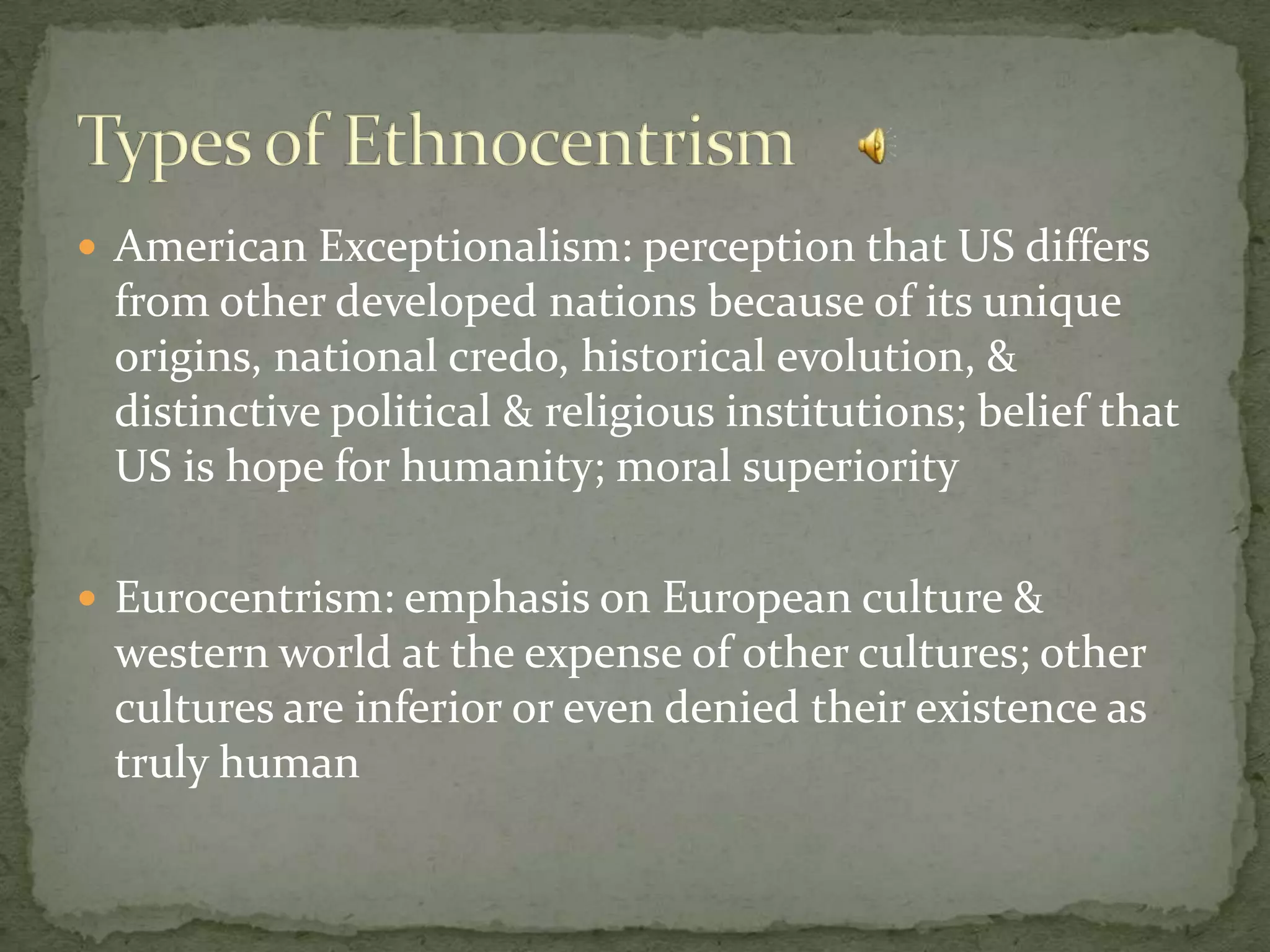 Ethnocentrism | PPTX