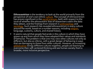Ethnocentrism | PPTX