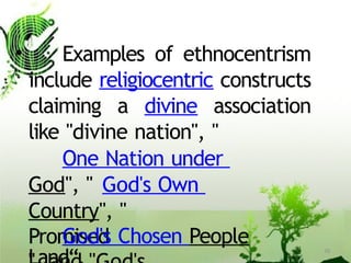 UCSP: Ethno-centrism and Relativism.pptx
