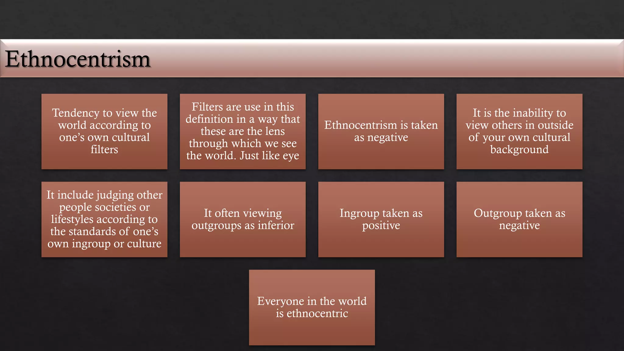 Ethnocentrism, prejudice, and stereotype | PDF