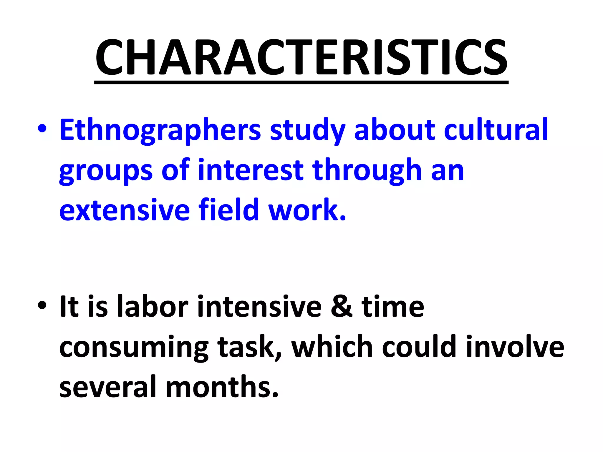 ETHNOGRAPHIC RESEARCH DESIGN | PPTX
