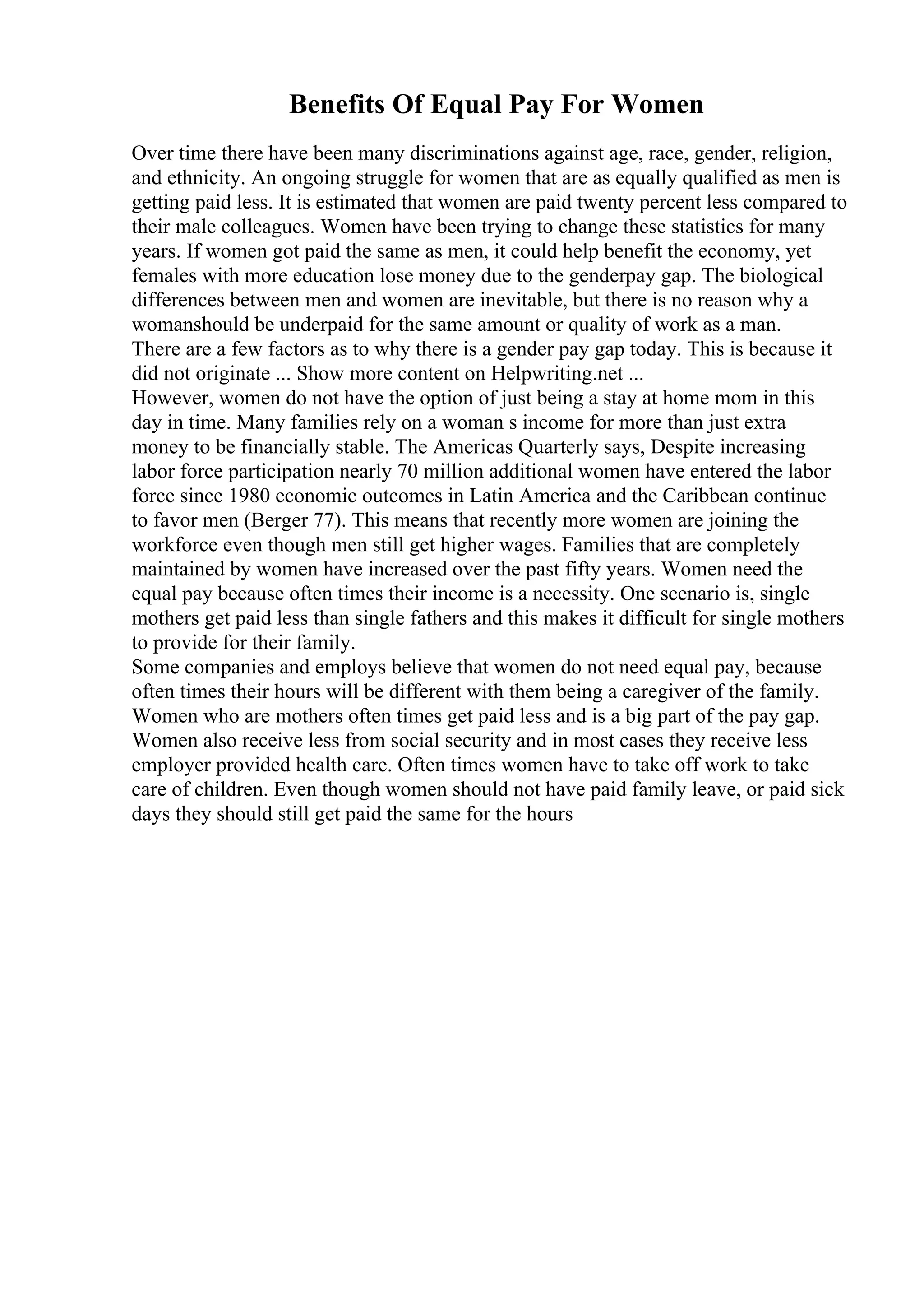 Ethnographic Essay Example | PDF