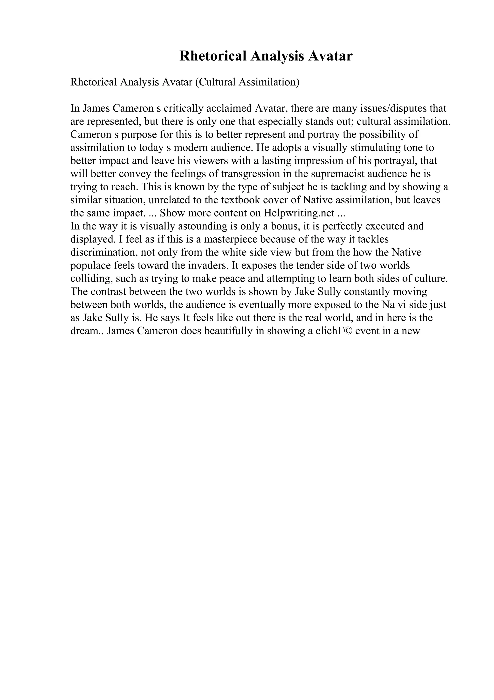 Ethnographic Essay Example | PDF